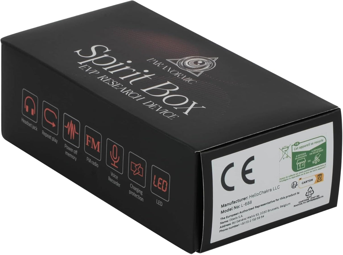 PARANORMIC Spirit Box — Handheld EVP Ghost Hunting Kit (with 32GB SD C ...