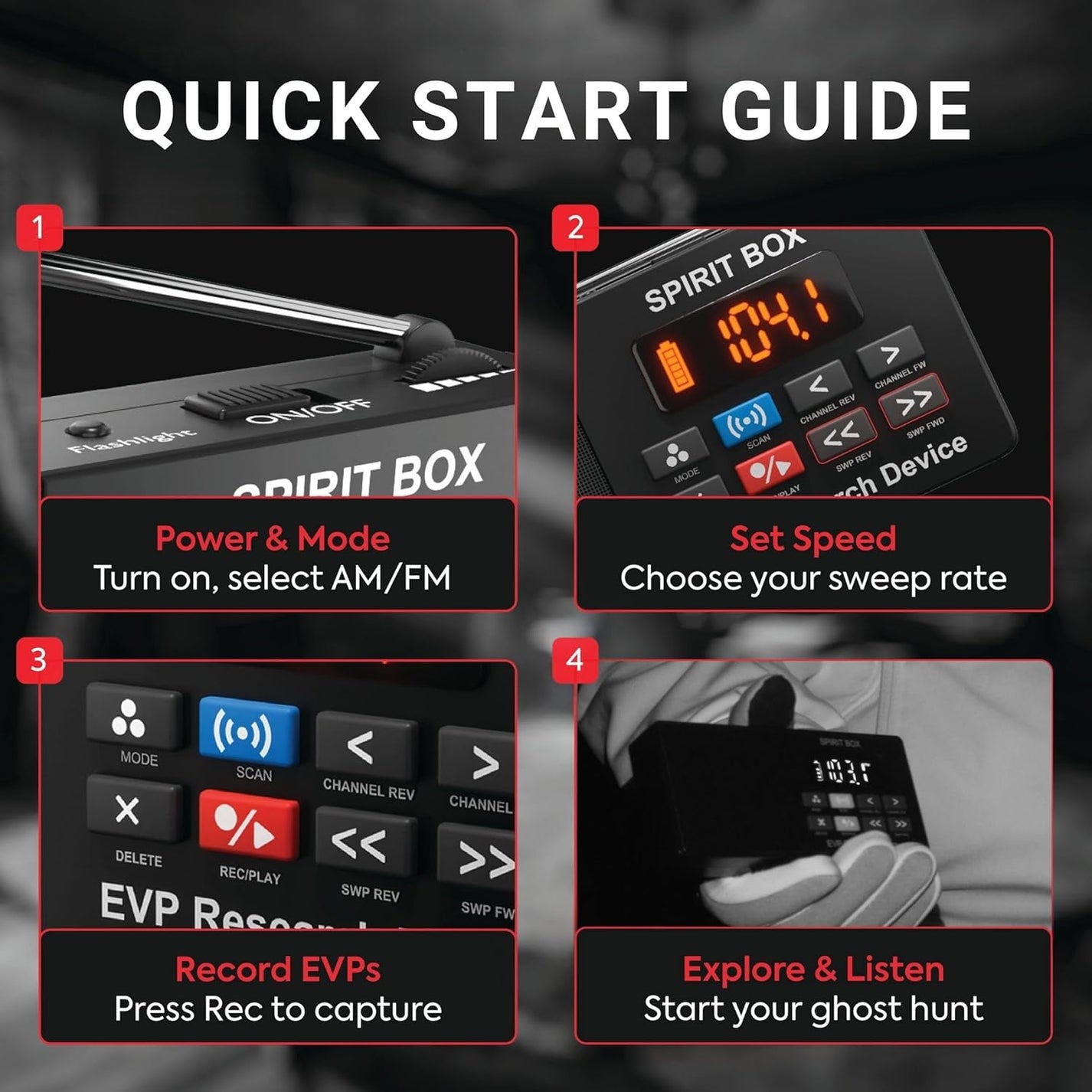 Spirit Box — Handheld EVP Ghost Hunting Equipment Kit – Paranormic