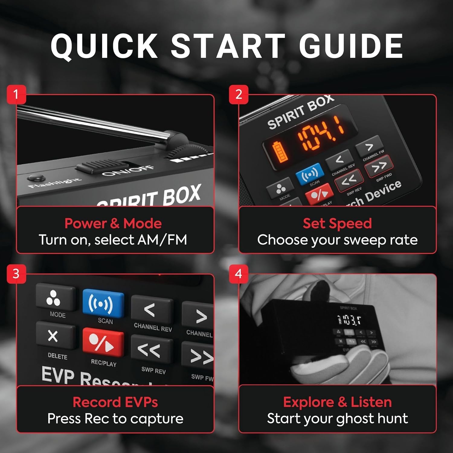 Spirit Box — Handheld EVP Ghost Hunting Equipment Kit – Paranormic
